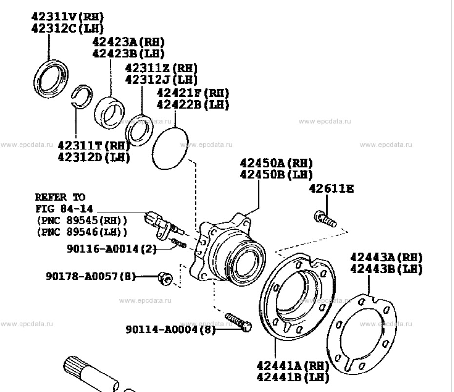 "СТО" Шаровая, ступичный, игольчитый, сальник. — Toyota Tundra (II), 5 ...