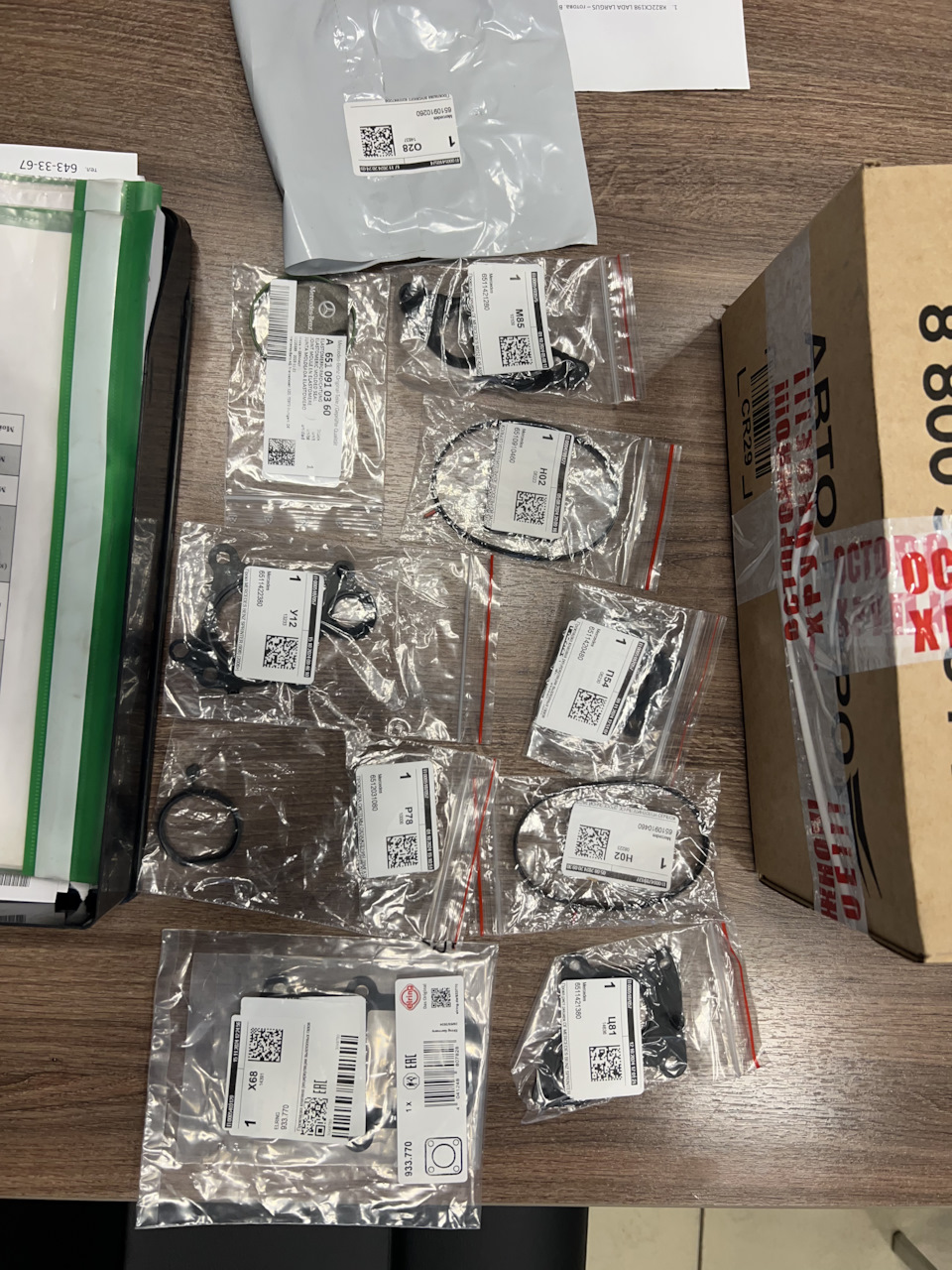 A6510910360 Прокладка коллектора впускного Mercedes | Запчасти на DRIVE2