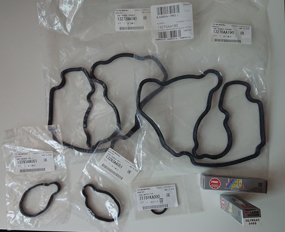 Прокладка клапанной крышки, свечных колодцев и свечи — Subaru Impreza ...