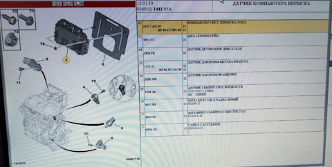 1920AW Датчик положения коленвала (датчик ВМТ) PSA Partner/Berlingo 1.4 ...
