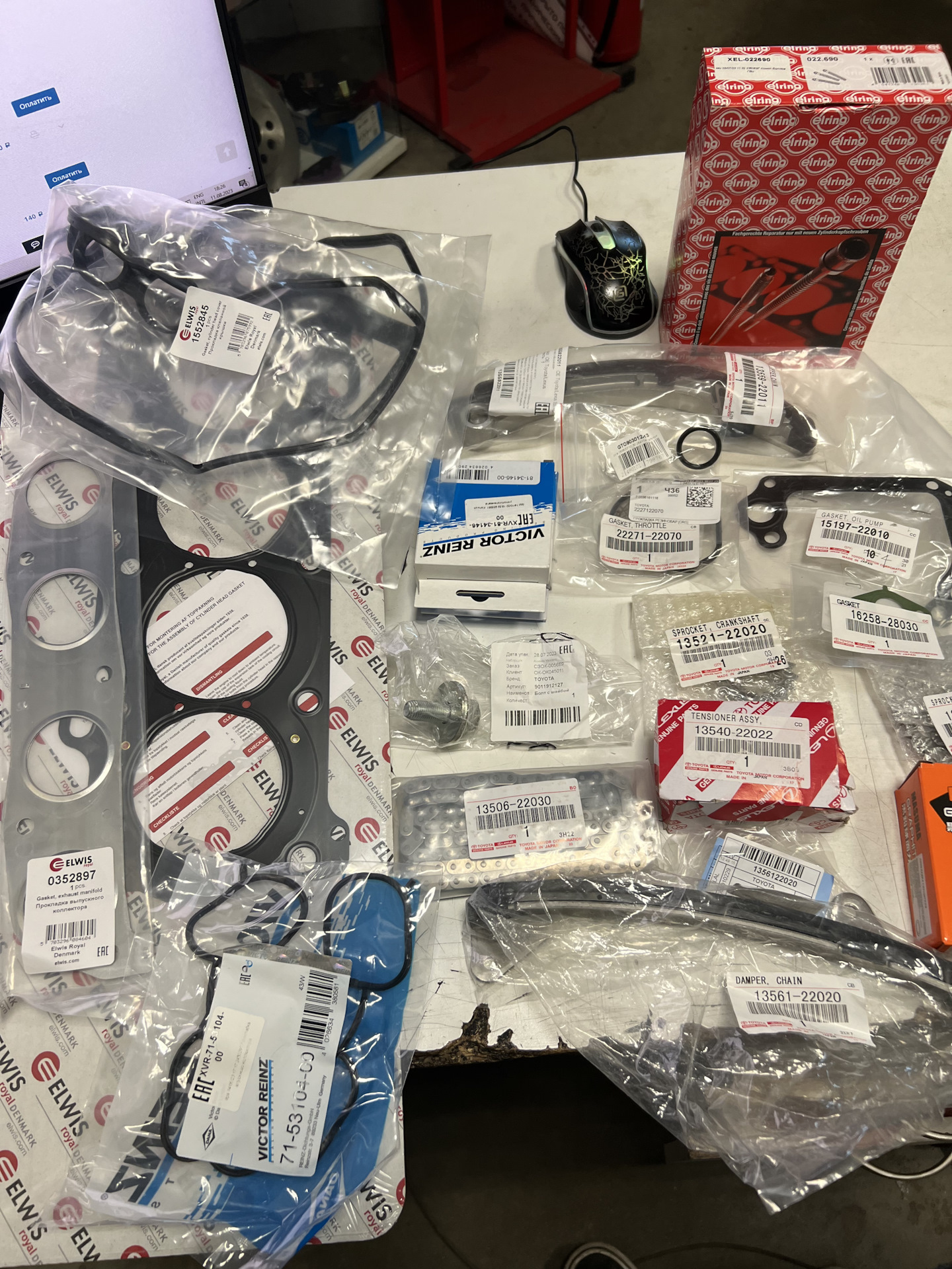 Почти капиталка двигателя. — Toyota Corolla (140/150), 1,4 л, 2008 года ...