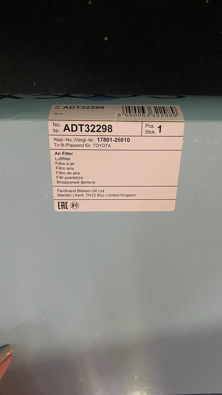 1780126010 Фильтр воздушный TOYOTA LEXUS | Запчасти на DRIVE2