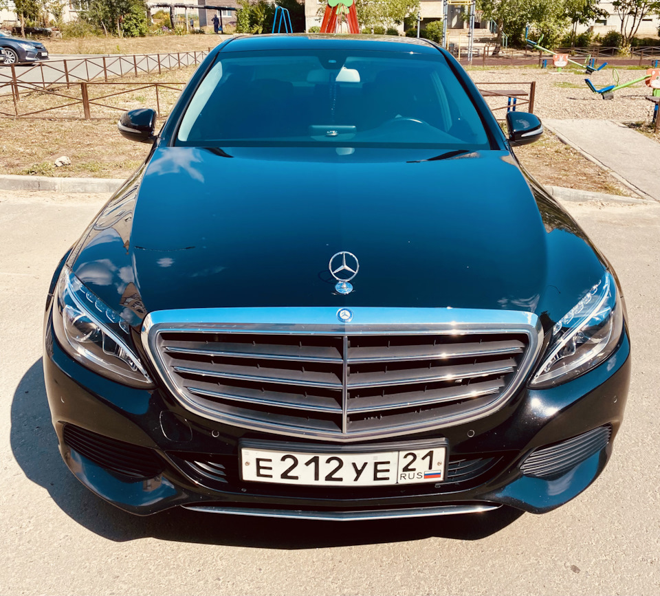 11. Бронепленка + атермалка на лоб — Mercedes-Benz C-Class (W205), 1,6 ...