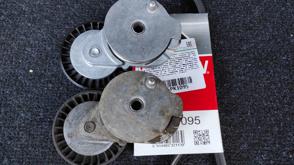 Замена натяжителя и приводного ремня Volvo S80 II. 🇸🇪 — Volvo S80 (2G ...