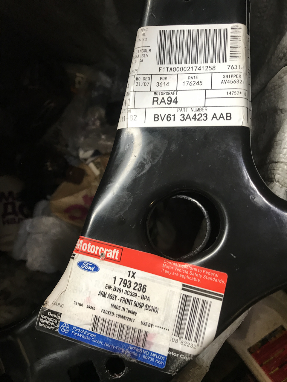 1793236 Рычаг передней подвески правый / Kuga 13~ Ford | Запчасти на DRIVE2