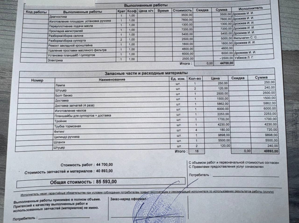 Установка ручника и заводского коллектора — Toyota Mark II (100), 2,5 л ...