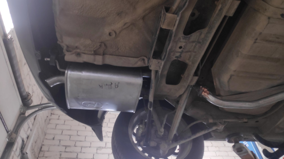 Замена всей трассы выхлопа. — Chevrolet Lacetti 5D, 1,6 л, 2007 года ...