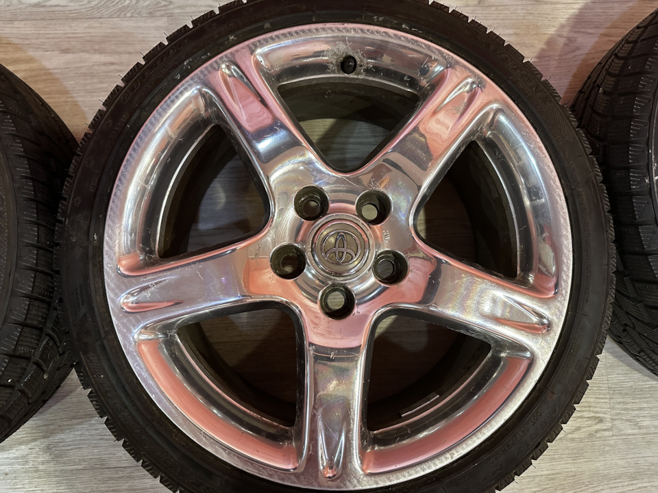 Шины всесезонные 205/45 R17, штампованные диски Toyota aristo 17 5x114 ...