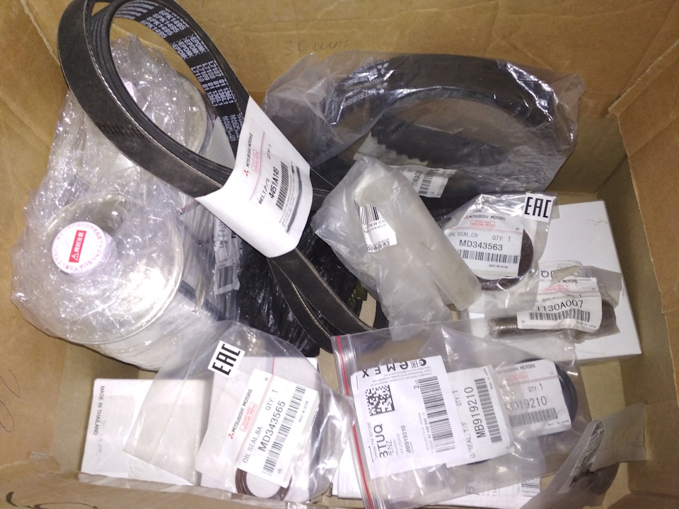 TO 60т.км. с заменой ГРМ — Mitsubishi Pajero Sport (2G), 2,5 л, 2012 ...