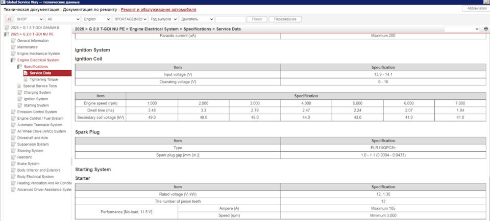 Замена свечей на Kia G4NN — KIA Sportage (5G), 2 л, 2023 года | своими руками | DRIVE2
