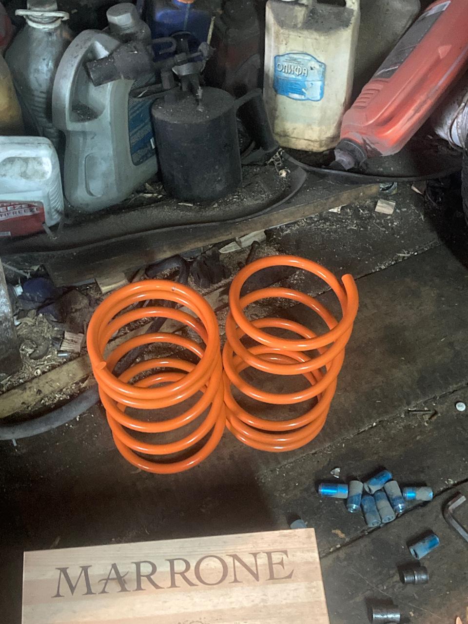 Пружины Технорессор-50, развальные болты с эво и распорки в крылья ...