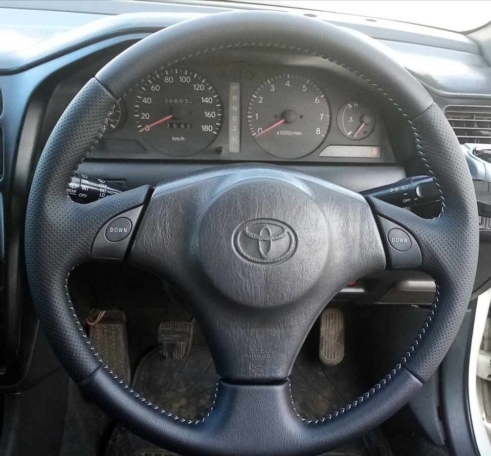 Перетяжка руля, ручки кпп — Toyota Caldina (190), 1,5 л, 1996 года ...