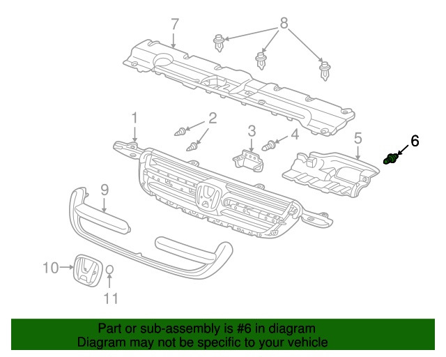 90116SP0003 Крепеж Honda | Запчасти на DRIVE2