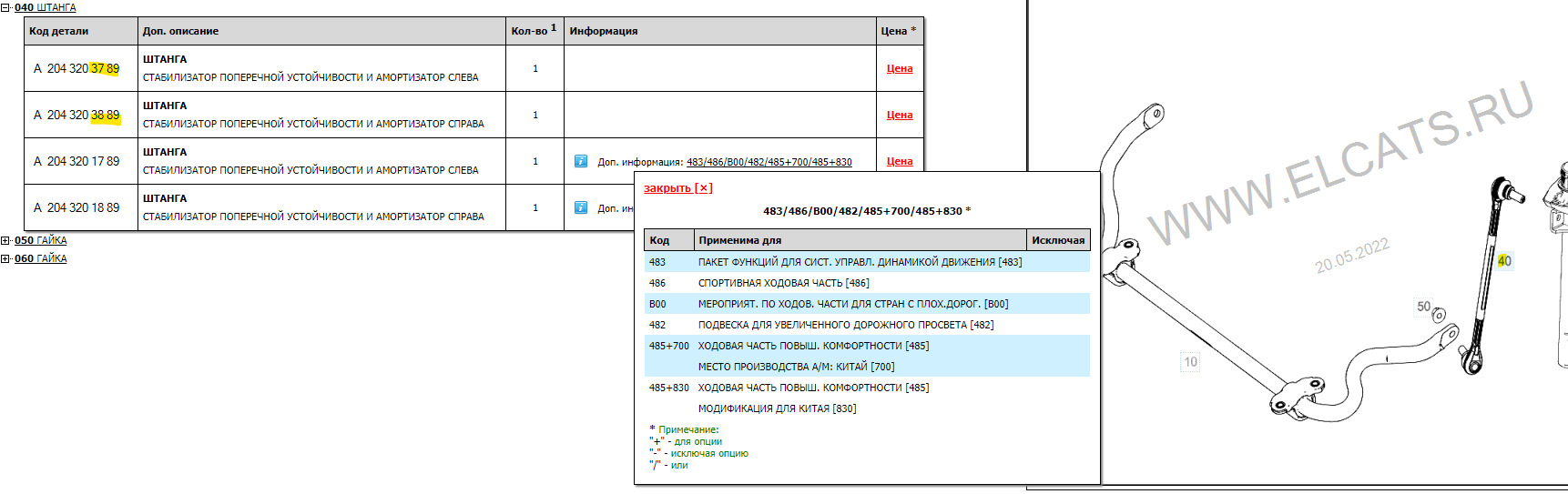 Замена стоек стабилизатора — Mercedes-Benz C-Class (W204), 1,6 л, 2012 ...