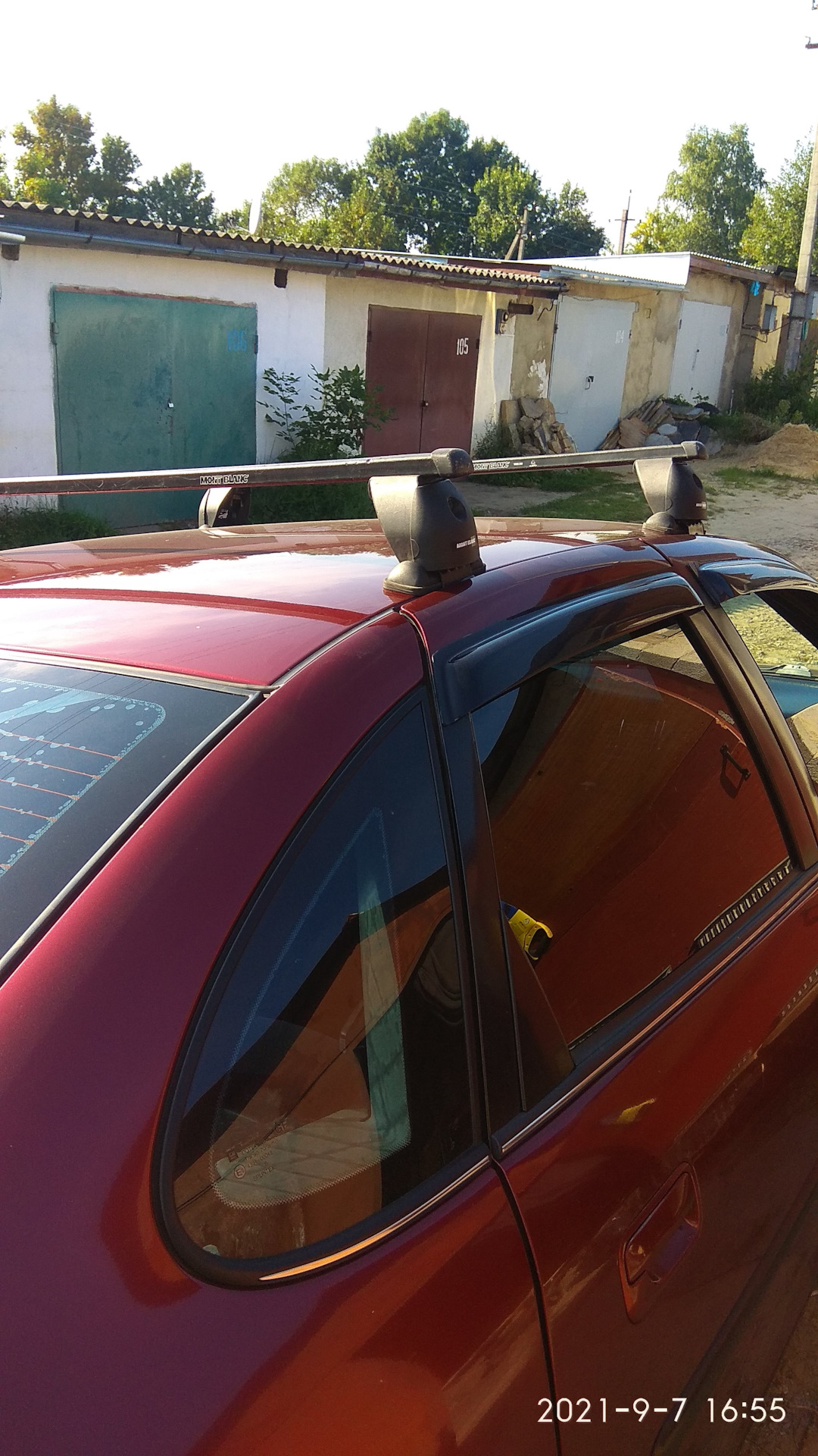 Багажник на крышу в штатные места. Опель вектра Б — Opel Vectra B, 1,8 ...
