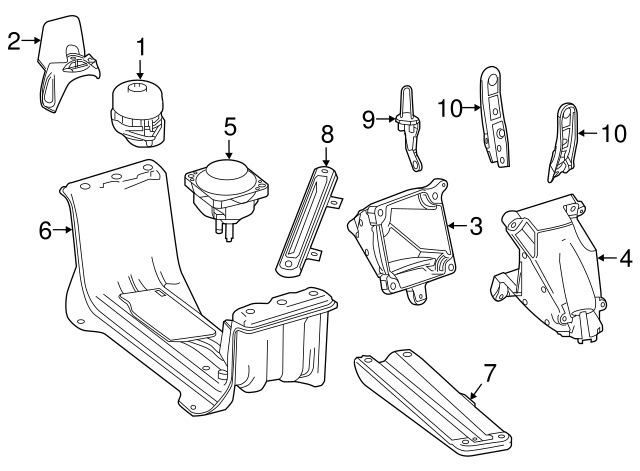 A1662400918 Опора кпп Mercedes | Запчасти на DRIVE2