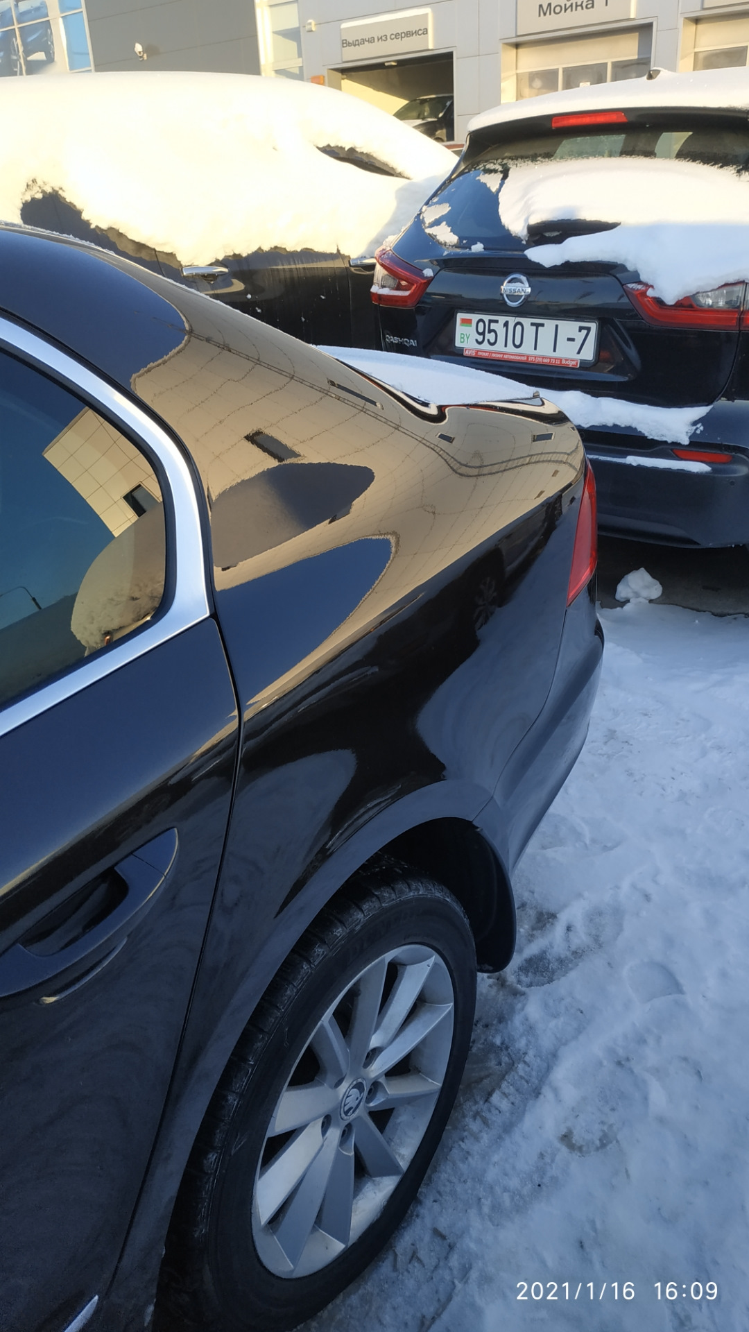 29 Покрас по гарантии — Skoda Superb Mk2, 1,8 л, 2014 года | визит на ...