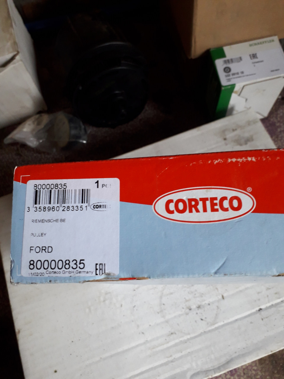 80000835 Ременный шкив, коленчатый вал CORTECO | Запчасти на DRIVE2