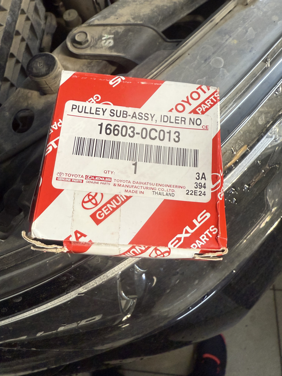 166030C013 Паразитный / ведущий ролик, поликлиновой ремень TOYOTA LEXUS ...