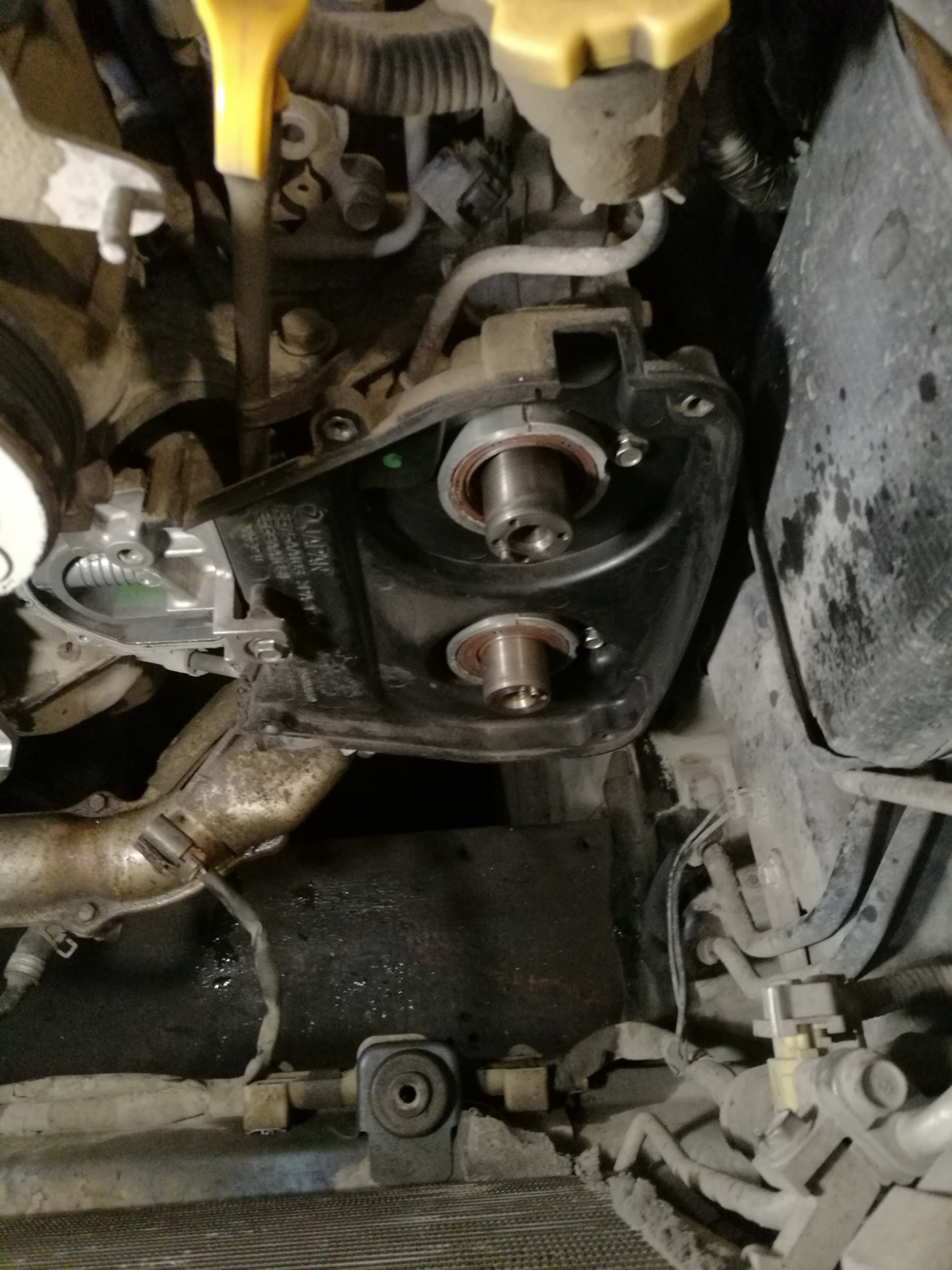 ГРМ замена, 12 мм масло насос, разминусовка с конденсатором и немного ...