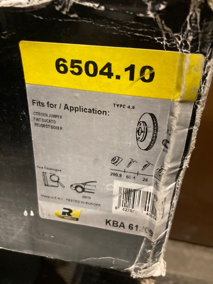 Диск тормозной передний ROAD HOUSE 6504.10 на FIAT Ducato III, Citroen ...