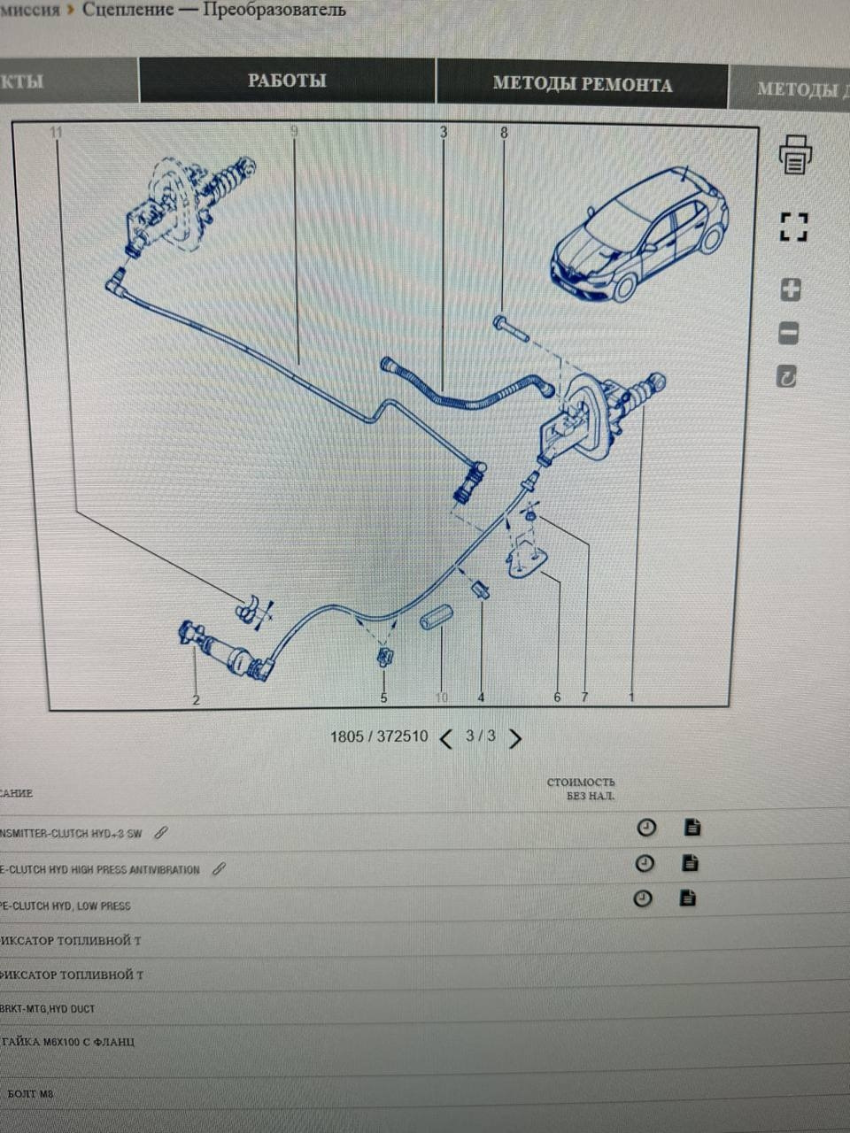 Главный цилиндр сцепления — Renault Megane IV, 1,5 л, 2017 года ...