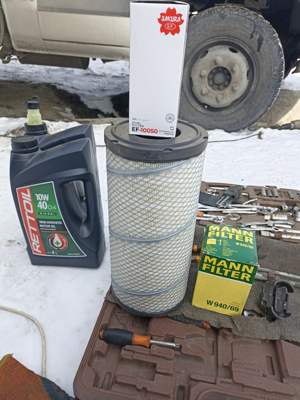 Замена масла и фильтров. — Iveco Daily (4G), 3 л, 2011 года | плановое ...