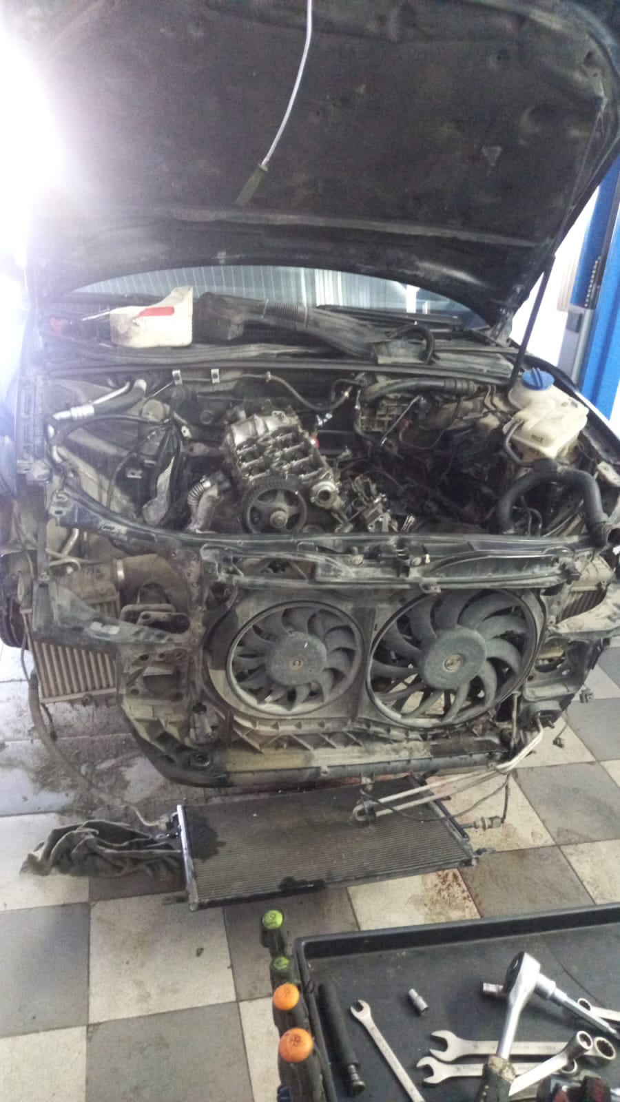 Замена ГРМ, помпы ну и всех прокладок… — Audi A4 (B7), 2 л, 2005 года ...