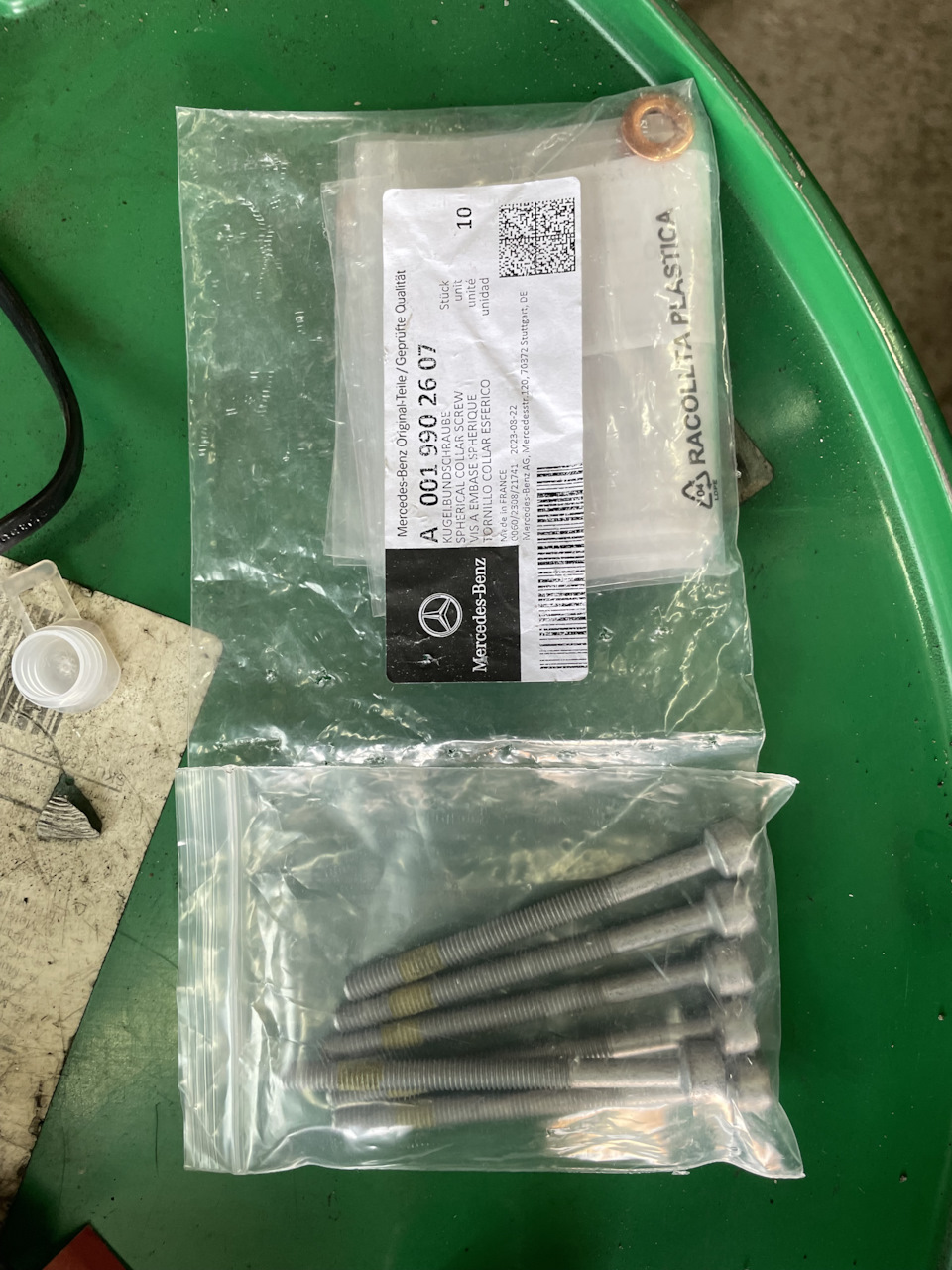 Кольцо форсунки ОМ642. #2 — Mercedes-Benz GL-Class (X166), 3 л, 2013 ...