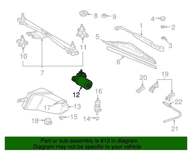 A1638204342 Электромотор стеклоочистителя Mercedes | Запчасти на DRIVE2