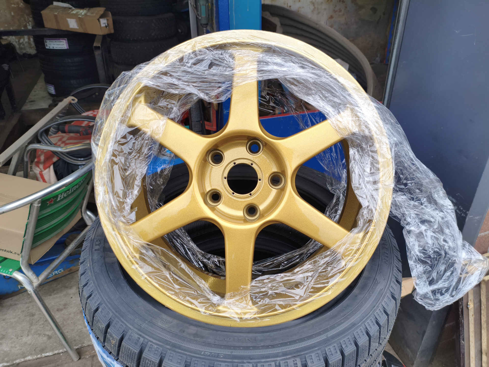 Восстановление Yokohama avs model 6 часть 2 или Новые зимние колеса ...