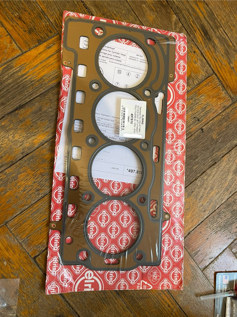 497810 Прокладка, головка цилиндра ELRING | Запчасти на DRIVE2