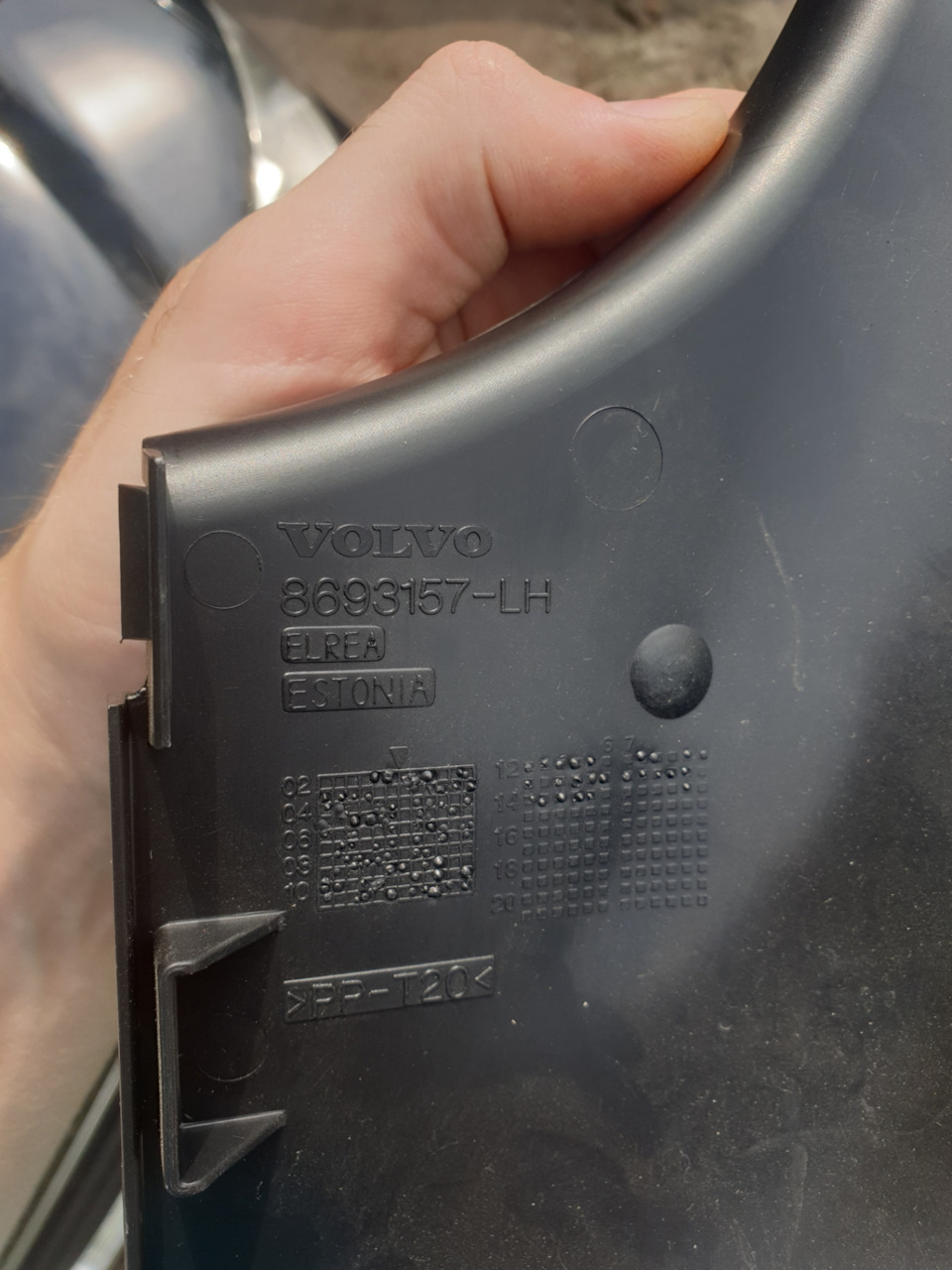 8693157 Брызговик левый Volvo | Запчасти на DRIVE2