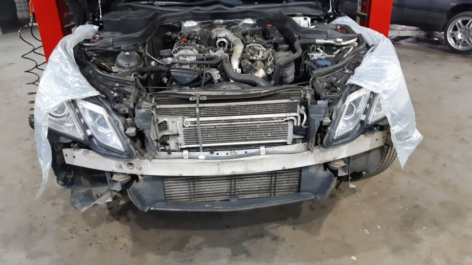 P0299 Низкое давление наддува ОМ642 — Mercedes Benz E Class W212 3 л
