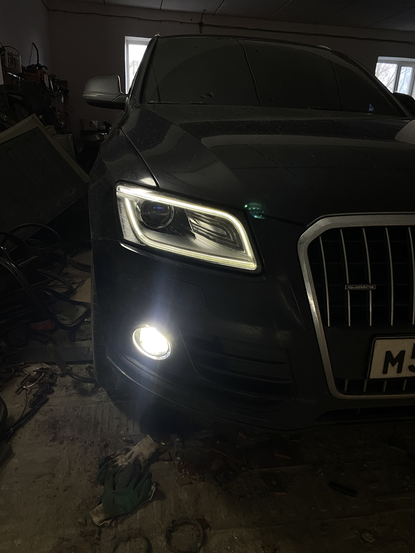 Би лед линзы и лед туманки — Audi Q5 (1G), 2 л, 2013 года | аксессуары ...