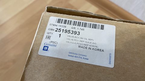 25195393 Обратный клапан картера двигателя GM | Запчасти на DRIVE2