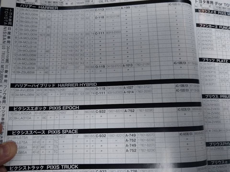 1780120050 Фильтр воздушный TOYOTA LEXUS | Запчасти на DRIVE2