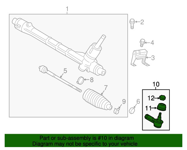 4422A052 Наконечник рулевой тяги Mitsubishi | Запчасти на DRIVE2