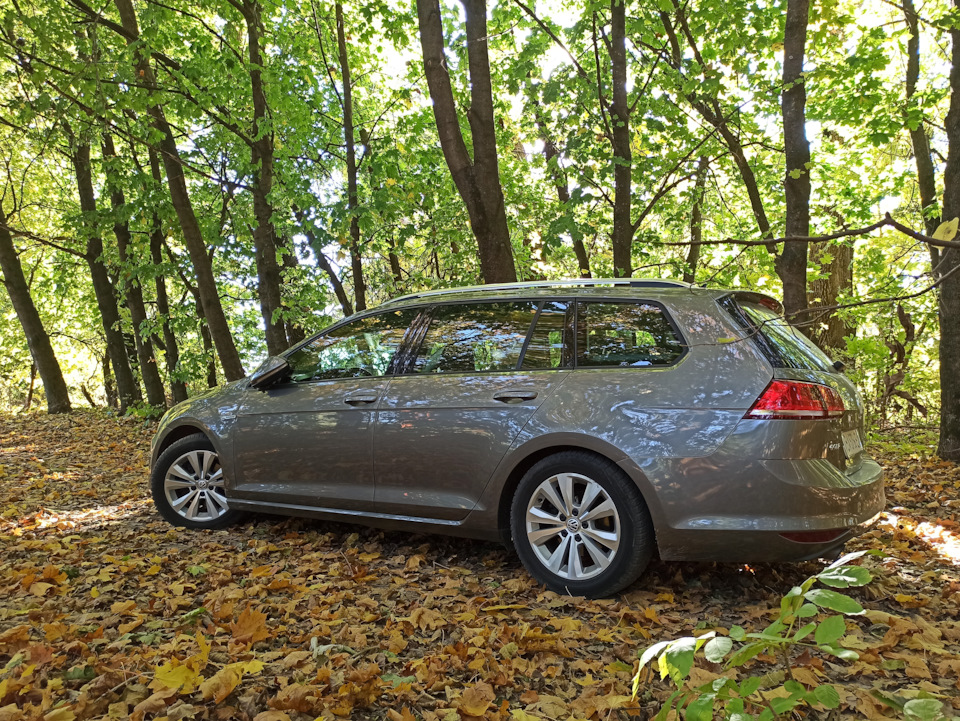 Осень радует своей красотой — Volkswagen Golf Variant (Mk7), 1,6 л ...
