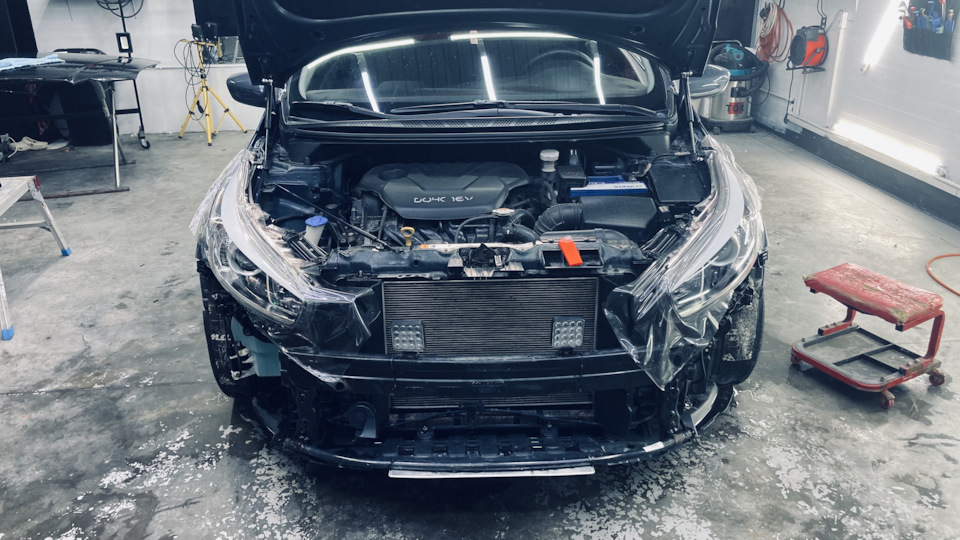 Фотохромная пленка фар и туманок — KIA Pro_Ceed (2G), 1,6 л, 2013 года ...