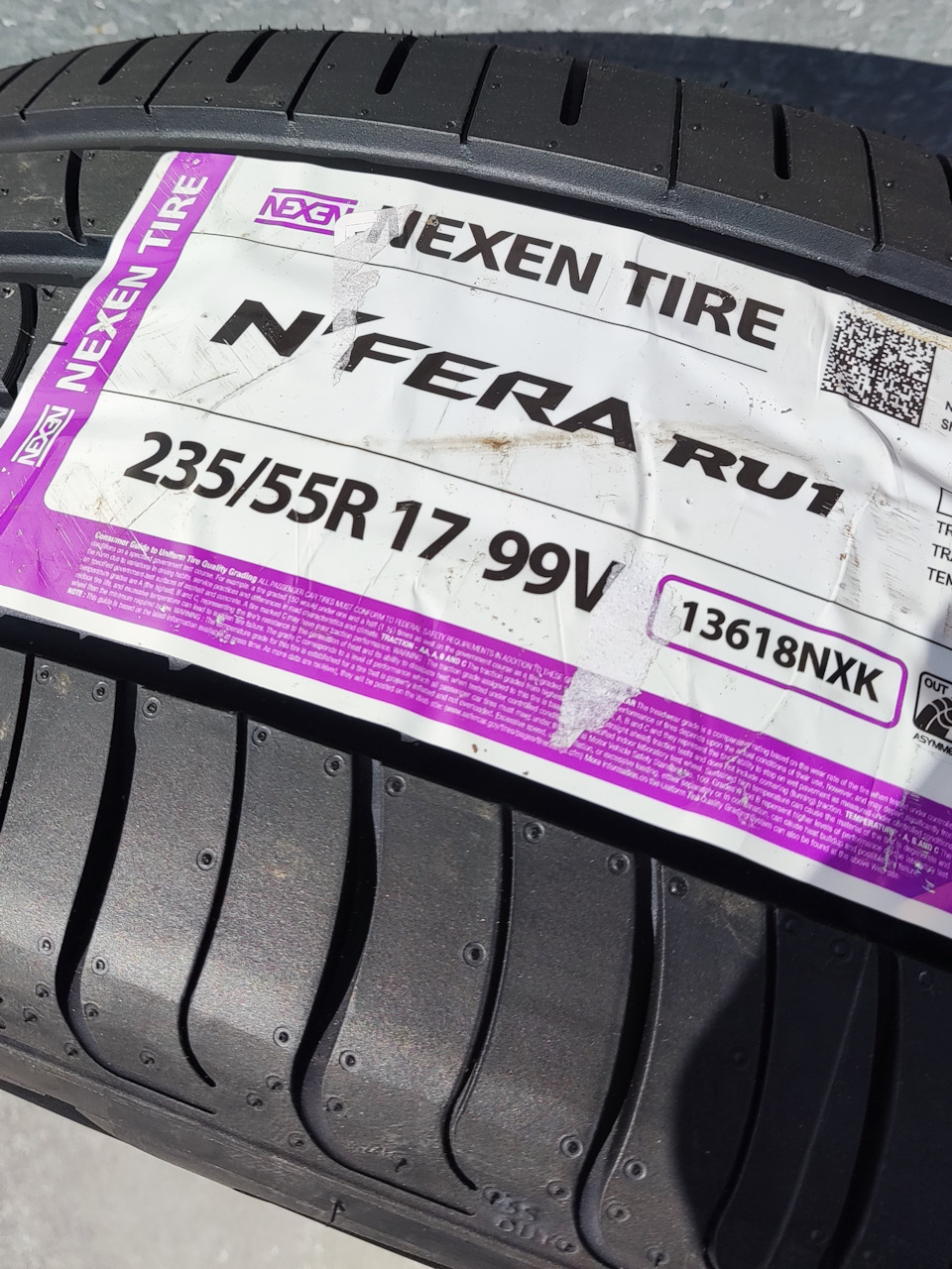 Nexen N'Fera RU1 235/55-17 — KIA Sportage (4G), 2 л, 2019 года | шины | DRIVE2