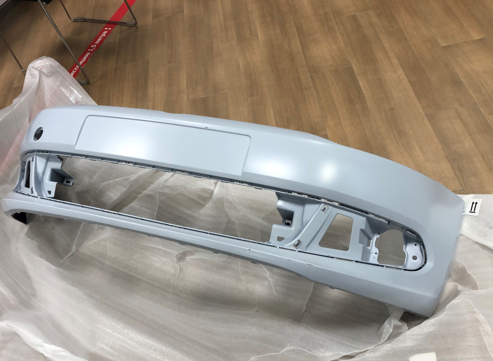 Установка нового бампера — Volkswagen Polo Sedan, 1,6 л, 2013 года ...