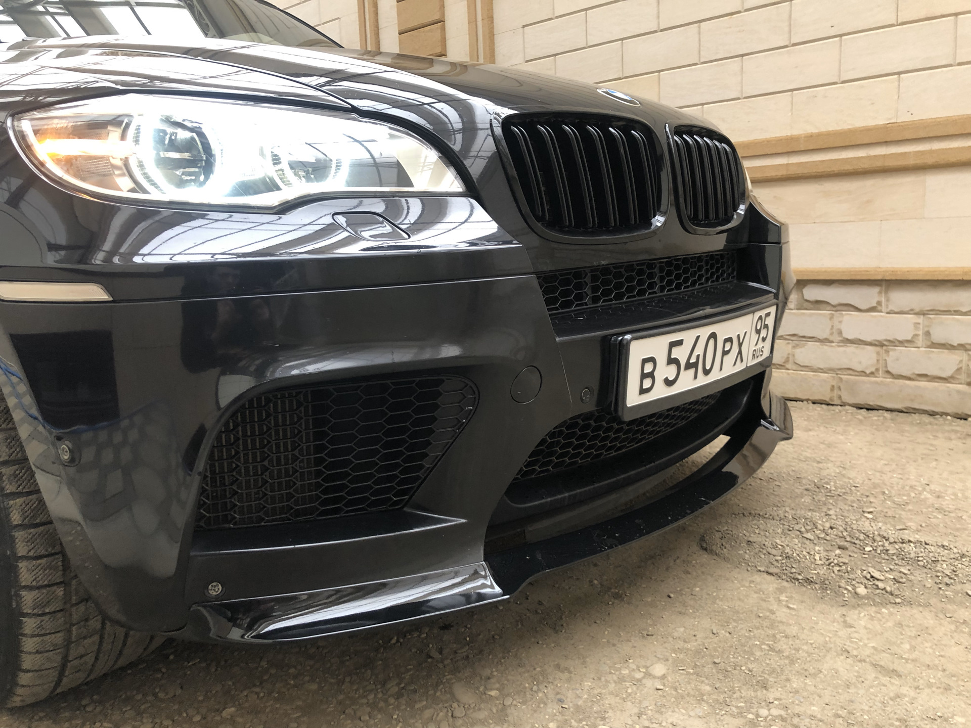 Сплиттер на перед — BMW X5 M (E70), 4,4 л, 2012 года | стайлинг | DRIVE2