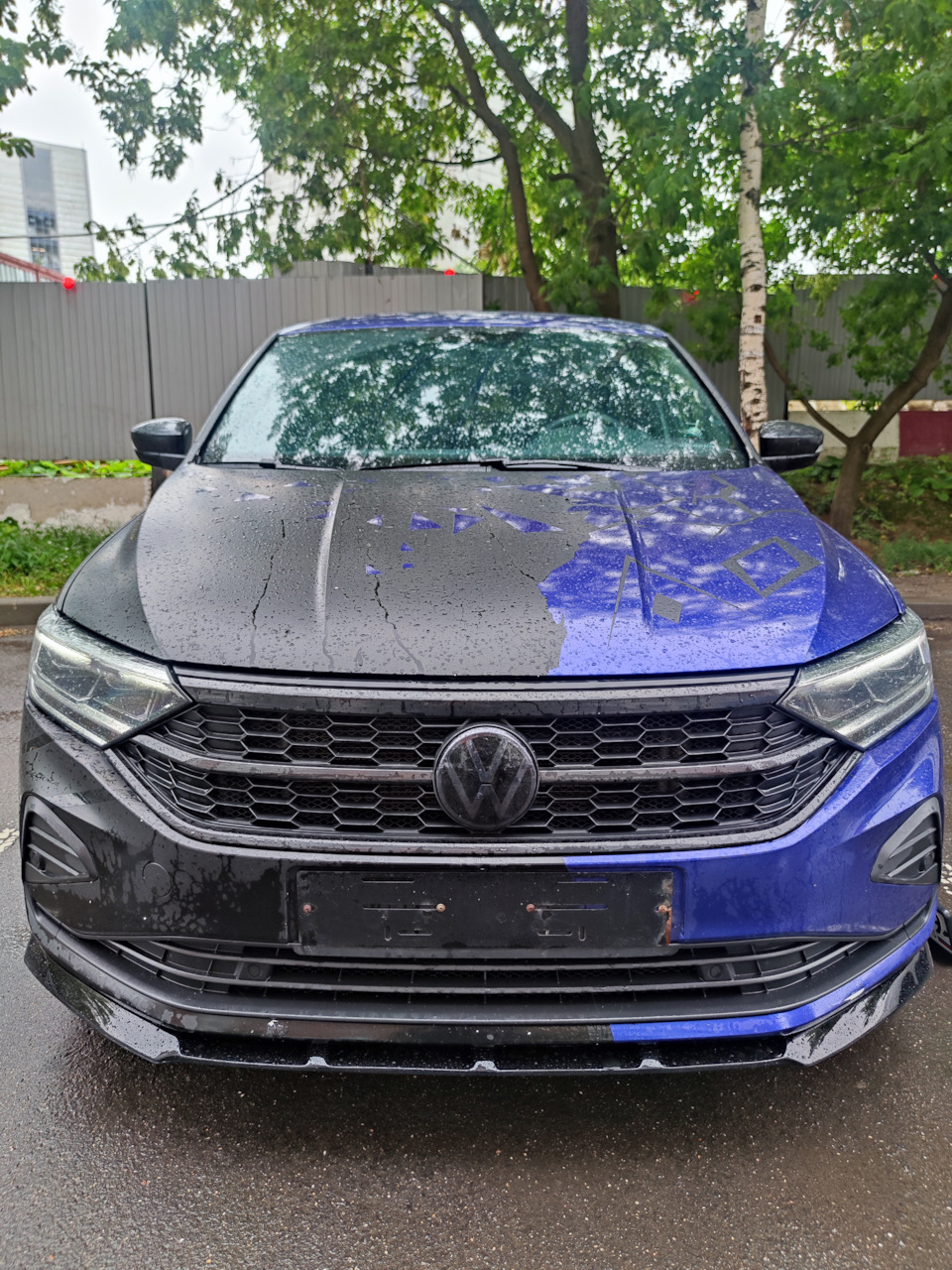 Сплиттер переднего бампера на поло — Volkswagen Polo liftback, 1,4 л ...