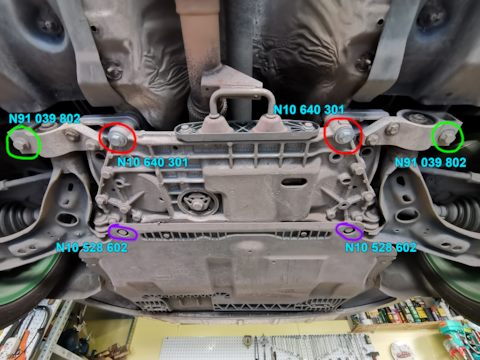 N10528602 Подвеска, рычаг независимой подвески колеса VAG | Запчасти на ...