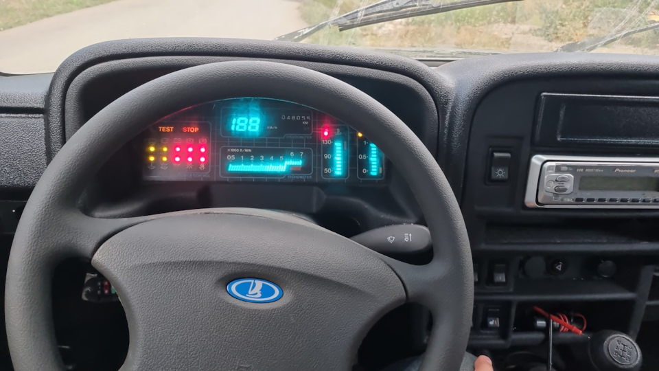 28. Салон. Щиток приборов КЭП 43501.1 в ниву — Lada 4x4 3D, 1,6 л, 1984 ...
