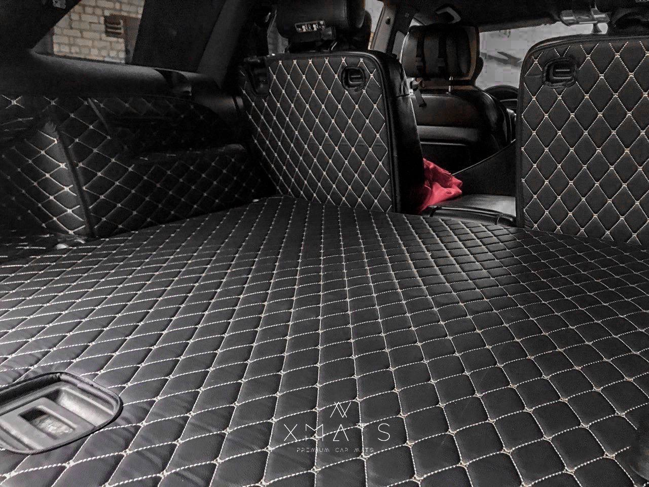 Коврики из экокожи в багажник для Audi Q7. 3D коврики из экокожи в ...