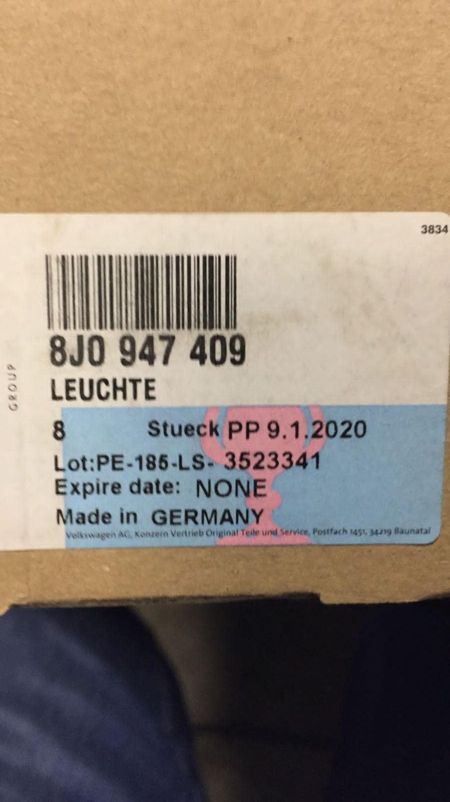 8J0947409 Фонарь VAG | Запчасти на DRIVE2