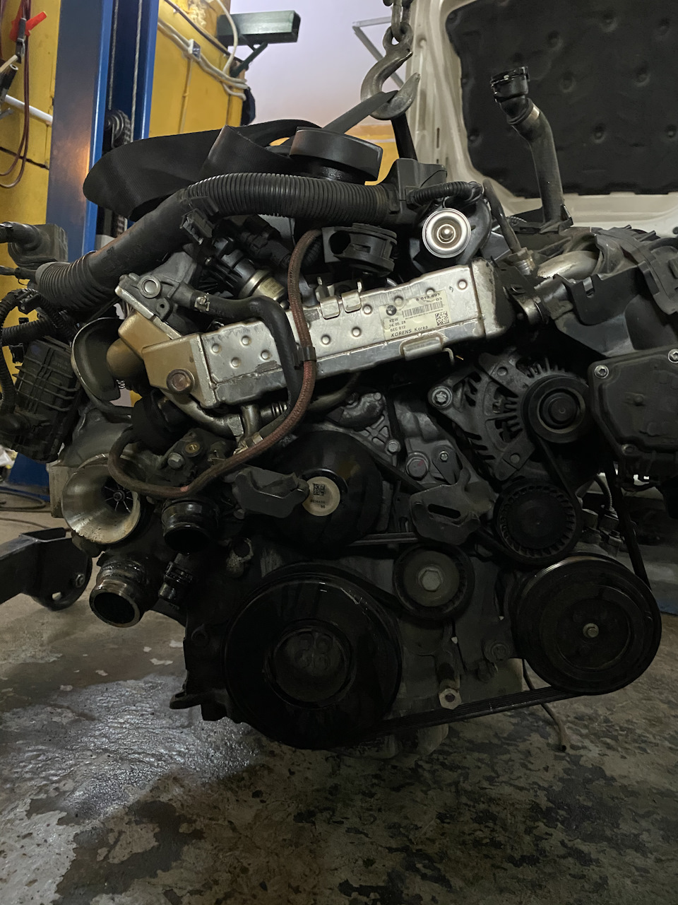 Замена цепей bmw b47 f10 часть 1 — BMW 5 series (F10), 2 л, 2014 года ...