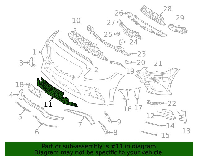 A2058857904 НАКЛАДКА БАМПЕРА (COVER, BUMPER AREA) Mercedes | Запчасти ...